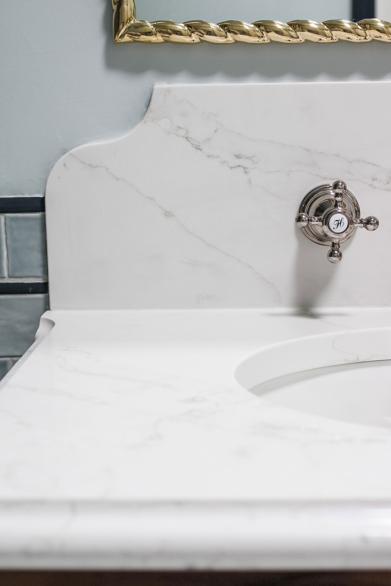 Bathroom Vanity Countertop Ideas using Quartz - House with Home