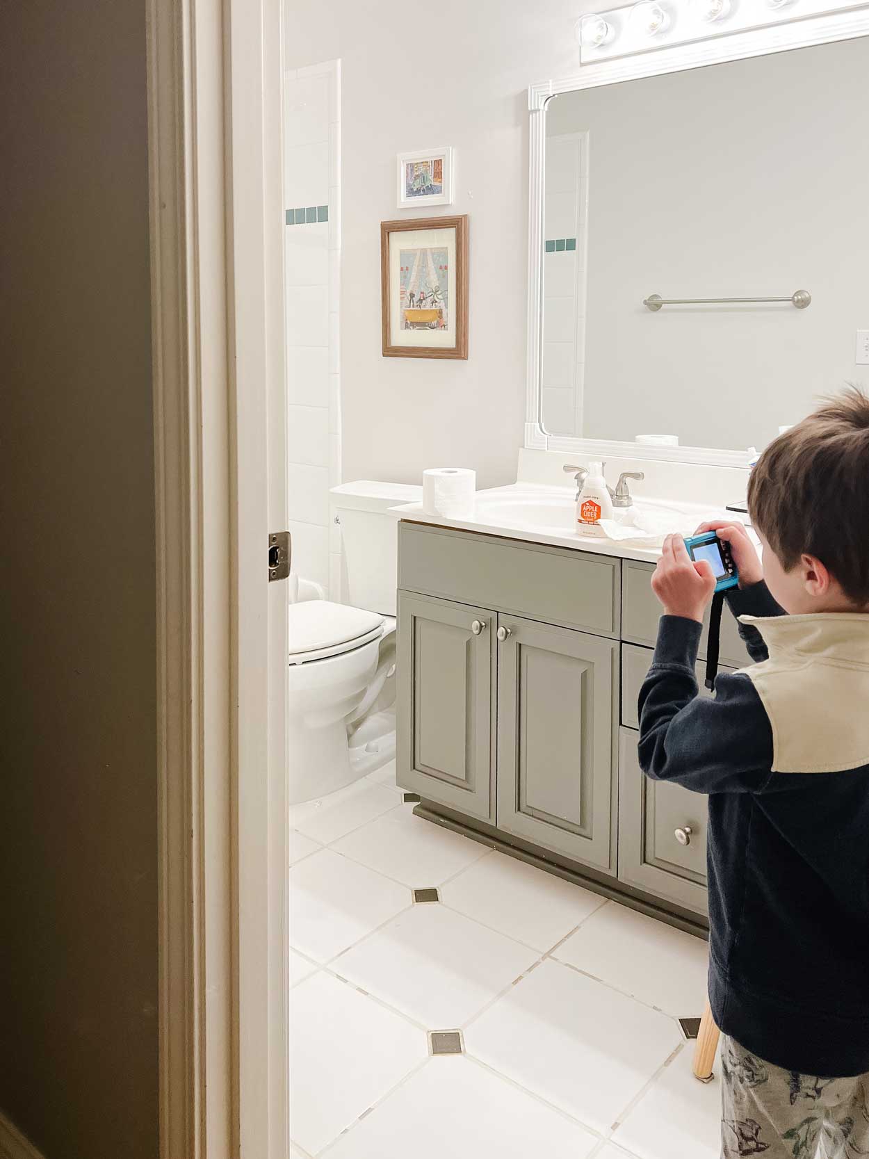 A Boys’ Bathroom Design to last from Toddler to Teen - House with Home