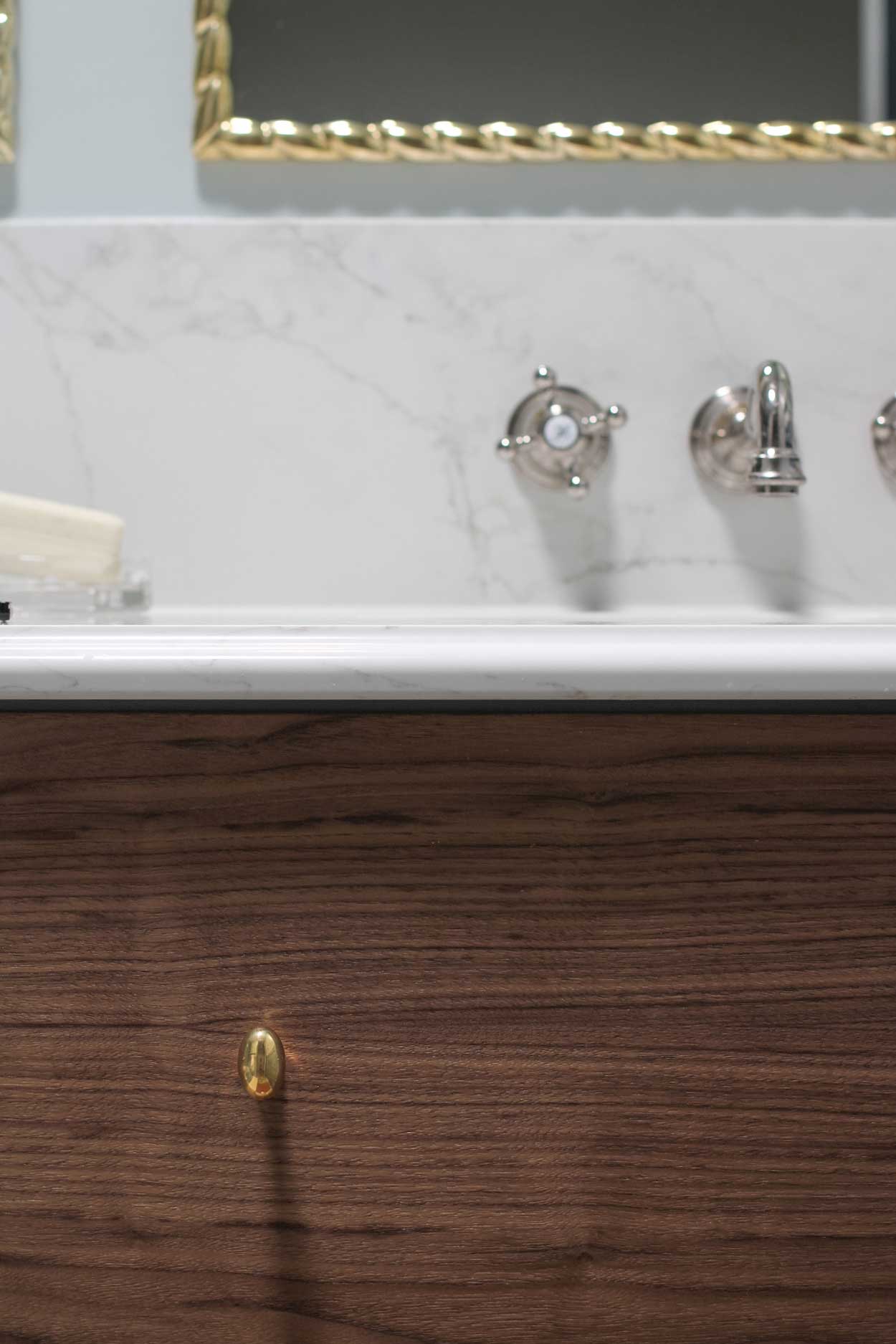 This custom bathroom vanity is an Ikea Godmorgon Hack! - House with Home